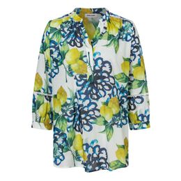 More & More More & More Bluse in Dunkelblau/ Gelb - 41% | Gr&ouml;&szlig;e 40 | Damen-blusen