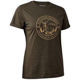 Deerhunter Damen T-Shirt Ella Adventure Green (Gr&ouml;&szlig;e: 42)
