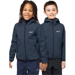 Jack Wolfskin Softshelljacke "Fourwinds" in Dunkelblau - 35% | Gr&ouml;&szlig;e 128 | Kinder-outdoor-jacken