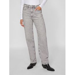 Vila Jeans "Vikelly" - Comfort fit - in Hellgrau - 64% | Gr&ouml;&szlig;e 38/L30 | Damenjeans