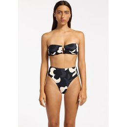 Jets Bikini-Hose in Schwarz/ Creme - 55% | Gr&ouml;&szlig;e L | Damen-bademode