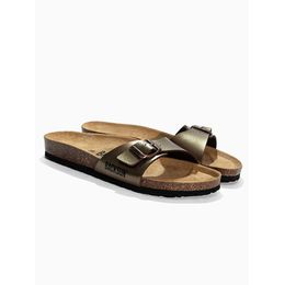 BACKSUN Leder-Pantoletten "Paris" in Braun - 60% | Gr&ouml;&szlig;e 37 | Damen-pantoletten