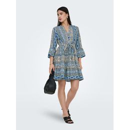 Only Kleid in Blau/ Beige - 22% | Gr&ouml;&szlig;e M | Damen-kleider