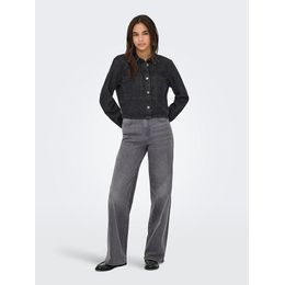 Jacqueline de Yong JDY Jeanshemd "Marly" in Dunkelblau - 52% | Gr&ouml;&szlig;e S | Damen-blusen