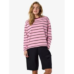 Noisy may Longsleeve "Ember" in Rosa/ Bordeaux - 53% | Gr&ouml;&szlig;e S | Damen-tops
