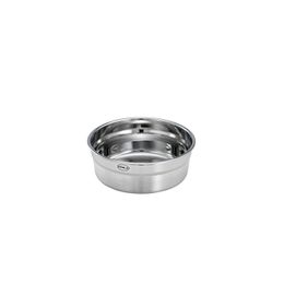 R&ouml;sle Vorratsdose R&Ouml;SLE "Dose FLEXX 2GO 0,4L rund", silberfarben, B:13,5cm H:5,1cm L:13,5cm, Edelstahl 18/10, Lebensmittelaufbewahrungsbeh&auml;lter, Vorratsdose