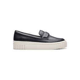 Clarks Leder-Mokassins "Mayhill Cove" in Schwarz - 65% | Gr&ouml;&szlig;e 36 | Damen-schuhe-halbschuhe