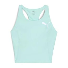 Puma Lauftop "Raceday" in T&uuml;rkis - 59% | Gr&ouml;&szlig;e M | Damen-outdoor-tops-shirts