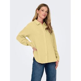 Jacqueline de Yong JDY Hemd "Theis" in Gelb - 26% | Gr&ouml;&szlig;e S | Damen-blusen
