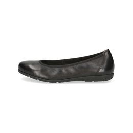 Caprice Leder-Ballerinas in Schwarz - 36% | Gr&ouml;&szlig;e 37 | Damen-ballerinas