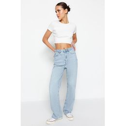 Trendyol Jeans - Mom fit - in Hellblau - 63% | Gr&ouml;&szlig;e 34 | Damenjeans