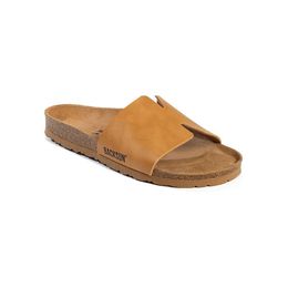BACKSUN Pantoletten "Djilo" in Camel - 53% | Gr&ouml;&szlig;e 40 | Damen-pantoletten