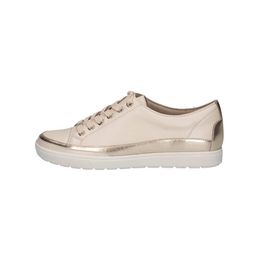 Caprice Leder-Sneakers in Beige - 47% | Gr&ouml;&szlig;e 37,5 | Damen-sneakers
