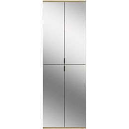Garderoben-Set Home Affaire "TRONDHEIM, 2-teilig, Breite 91 cm, individuell platzier- & erweiterbar", braun (artisan eiche nachbildung), B:91cm H:193cm T:34cm, Holzwerkstoff, Kastenm&ouml;bel-Sets, Garderobenschrank, Kleiderschrank, Schrankkombination, Garderobe
