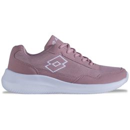 Sneaker Lotto, Damen, Gr. 36, wei&szlig; (dunkelrose, wei&szlig;), Kunstfaser, Synthetik, unifarben, Schuhe Sneaker, - besonders leicht & bequem