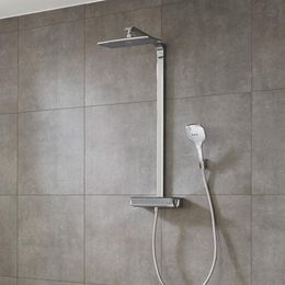 Hansgrohe Raindance Select E Aufputz-Duschsystem mit Thermostat, 27112000,