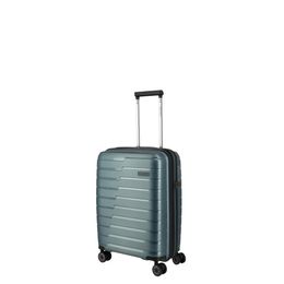 Trolley Travelite "AIR BASE Reisekoffer Hartschale", Gr. B/H/T: 39cm x 55cm x 23cm 43 l, ice blau, Polypropylen, Koffer, kratzresistenter Oberfl&auml;che und cleverer Innenaufteilung