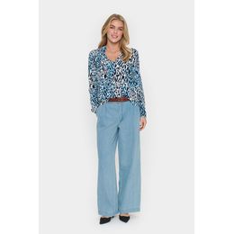 Saint Tropez Bluse in Blau - 43% | Gr&ouml;&szlig;e M | Damen-blusen