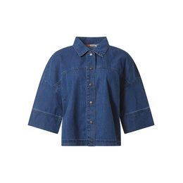 Timezone Jeansbluse in Blau - 45% | Gr&ouml;&szlig;e L | Damen-blusen