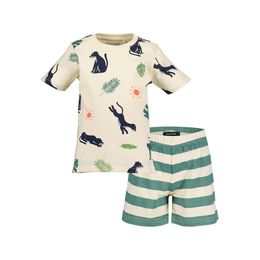 Blue Seven Pyjama in Creme/ Gr&uuml;n - 45% | Gr&ouml;&szlig;e 128/134 | Kinder-waesche