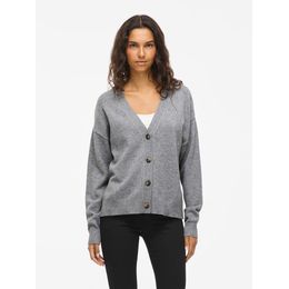 Vila Cardigan "Viril" in Grau - 47% | Gr&ouml;&szlig;e XL | Damen-pullover-cardigans