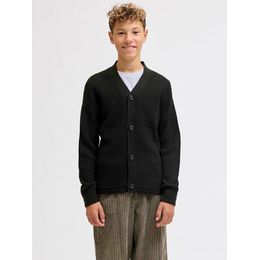 Jack & Jones JACK & JONES Junior Cardigan ''Connor'' in Schwarz - 52% | Gr&ouml;&szlig;e 164 | Kinder-pullover
