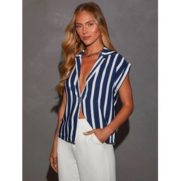 Milan Kiss Bluse in Dunkelblau - 62% | Gr&ouml;&szlig;e XL | Damen-blusen