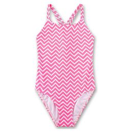 Sanetta Badeanzug in Wei&szlig;/ Pink - 33% | Gr&ouml;&szlig;e 128 | Kinder-bademode