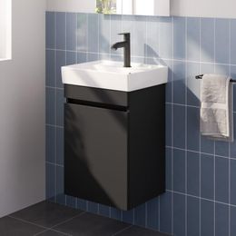 Villeroy & Boch Villeroy & Boch Collaro Handwaschbecken, evineo ineo5 evo Unterschrank B: 43 cm, mit 1 T&uuml;r, mit Griffmulde,, 433445RW+BE0722BM,