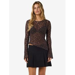 Noisy may Longsleeve "Miriam" in Dunkelbraun - 56% | Gr&ouml;&szlig;e XL | Damen-tops