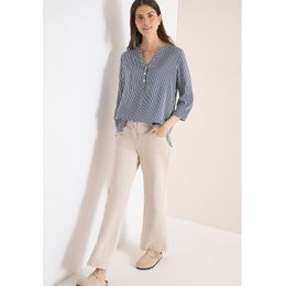 Cecil Bluse in Dunkelblau/ Wei&szlig; - 41% | Gr&ouml;&szlig;e L | Damen-blusen