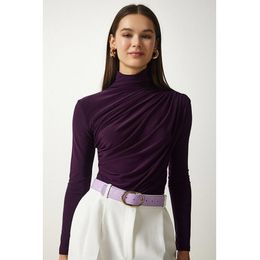 Happiness Istanbul Longsleeve in Pflaume - 58% | Gr&ouml;&szlig;e 38 | Damen-tops