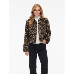 Vila &Uuml;bergangsjacke in Schwarz/ Beige - 55% | Gr&ouml;&szlig;e 44 | Damenjacken