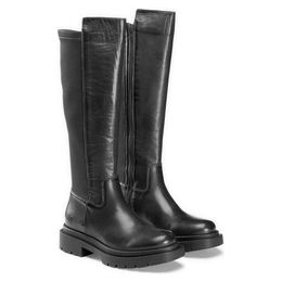 Herrlicher Leder-Boots "The High Boot" in Schwarz - 66% | Gr&ouml;&szlig;e 39 | Damen-stiefel