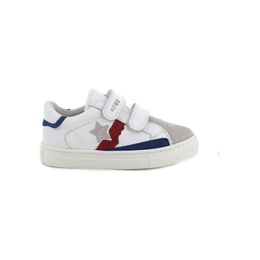 Primigi Leder-Sneakers in Wei&szlig;/ Grau - 73% | Gr&ouml;&szlig;e 34 | Kindersneakers