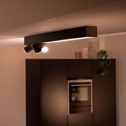 PHILIPS Hue White & Color Ambiance Centris Strahler, GU10 und LED, 4-flammig, 8720169318434,