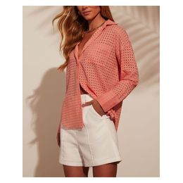Milan Kiss Bluse in Lachs - 63% | Gr&ouml;&szlig;e S | Damen-blusen