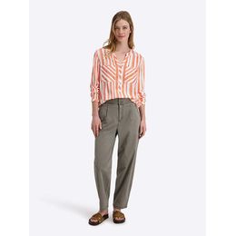 Timezone Bluse "Henley" in Orange - 44% | Gr&ouml;&szlig;e XL | Damen-blusen