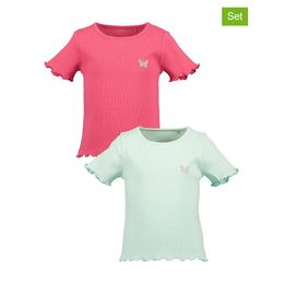 Blue Seven 2er Set: Shirts in Pink/ Mint - 45% | Gr&ouml;&szlig;e 110 | Kinder-oberteile