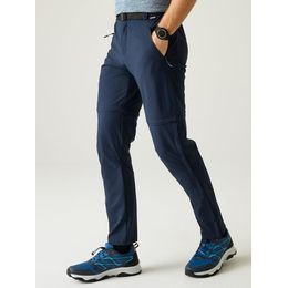 Regatta Zipp-Off-Trekkinghose "Xert Stretch" in Dunkelblau - 77% | Gr&ouml;&szlig;e 29 | Herren-outdoorhosen