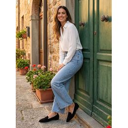 JOLANA & FENENA JOLANA & FENENA Leder-Slipper in Schwarz - 67% | Gr&ouml;&szlig;e 39 | Damen-schuhe-halbschuhe