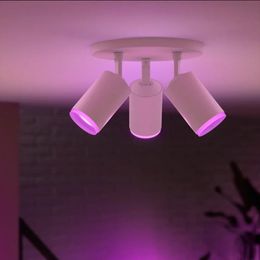 PHILIPS Hue White & Color Ambiance Fugato Strahler, GU10, 3-flammig, 8720169319516,