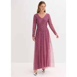 bonprix Abendkleid mit Paillettenstickerei, lila, Gr.34, Stylisches Kleid mit moderner Passform