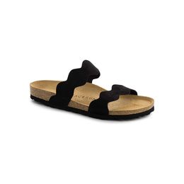 BACKSUN Pantoletten "Sechura" in Schwarz - 50% | Gr&ouml;&szlig;e 38 | Damen-pantoletten
