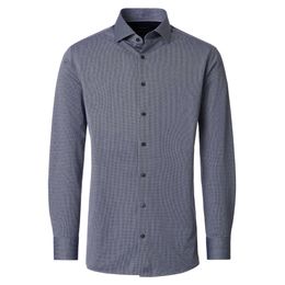 Businesshemd Venti "Venti Businesshemd Jerseyflex uni", Herren, Gr. 38, Normalgr&ouml;&szlig;en, blau, 55% Baumwolle, 45% Polyester, unifarben, comfort fit, Hemden