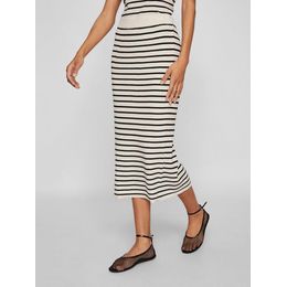 Vila Strickrock in Creme/ Schwarz - 71% | Gr&ouml;&szlig;e S | Damenroecke