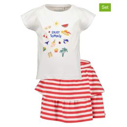 Blue Seven Outfit in Wei&szlig;/ Rot - 28% | Gr&ouml;&szlig;e 122 | Kinderkleider