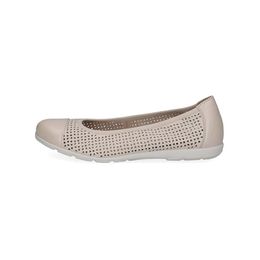 Caprice Leder-Ballerinas in Creme - 24% | Gr&ouml;&szlig;e 39 | Damen-ballerinas