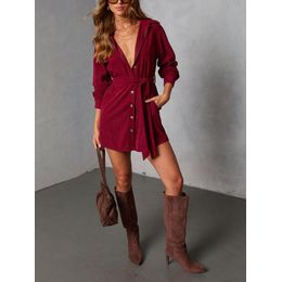 LA Angels Hemdkleid in Rot - 70% | Gr&ouml;&szlig;e M | Damen-kleider