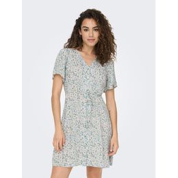 Only Kleid in Hellblau/ Wei&szlig; - 16% | Gr&ouml;&szlig;e XL | Damen-kleider
